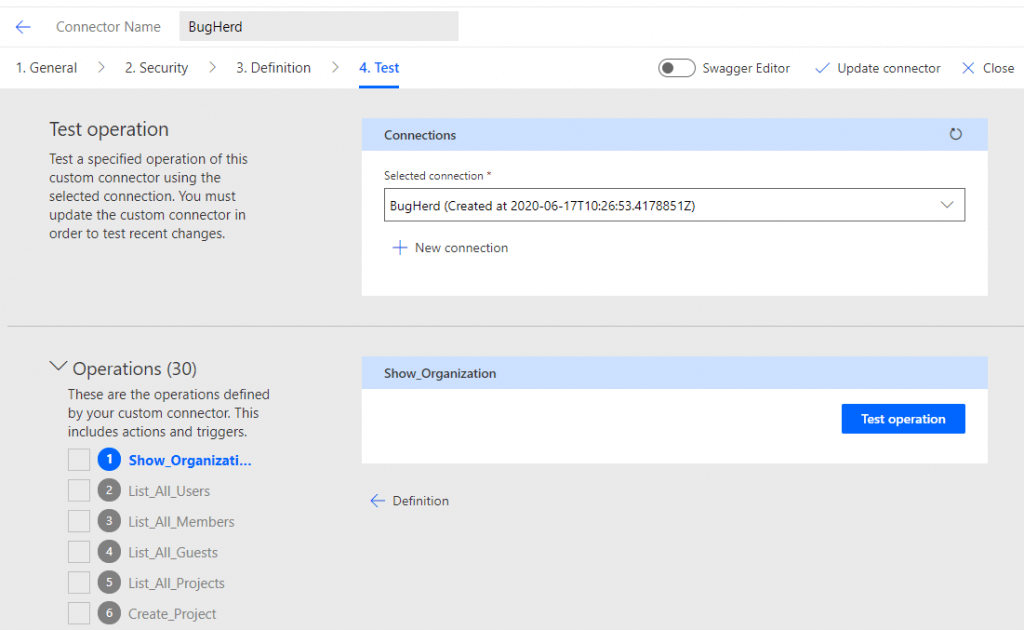 Creation of Custom Connector for Power Automate – BugHerd API connector ...