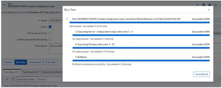 Automated Test Framework in ServiceNow Platform