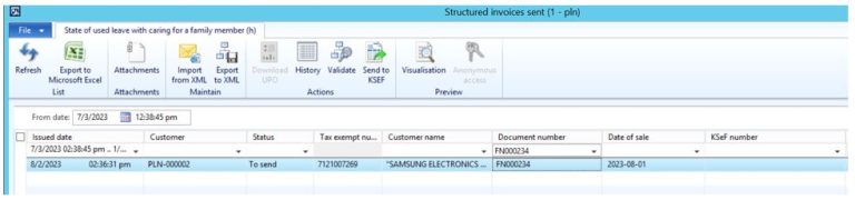 KSeF for AX 2012/D365 – how to connect a company to KSeF
